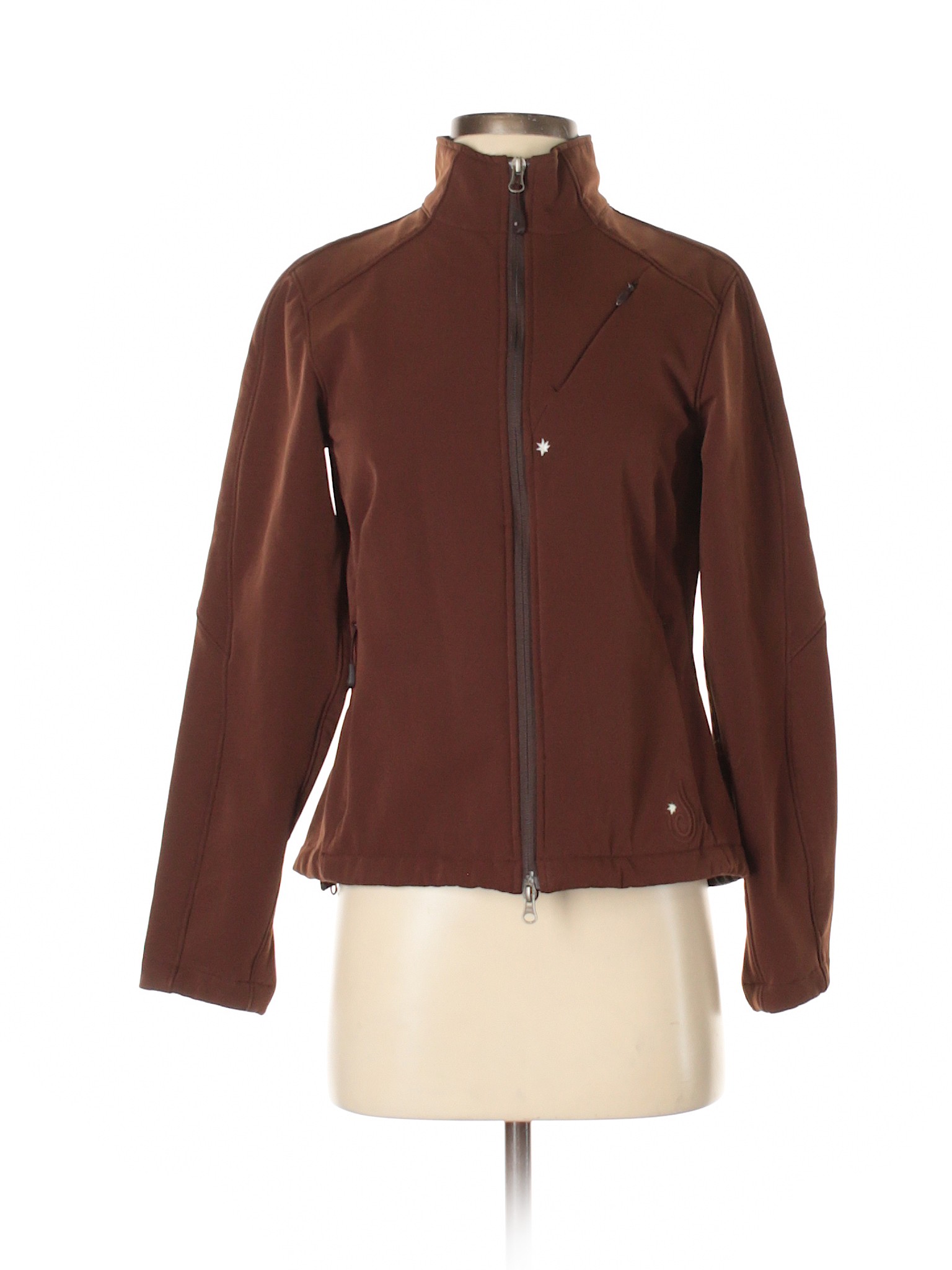 Isis for Women 100% Polyester Solid Brown Jacket Size 3 - 93% off | thredUP