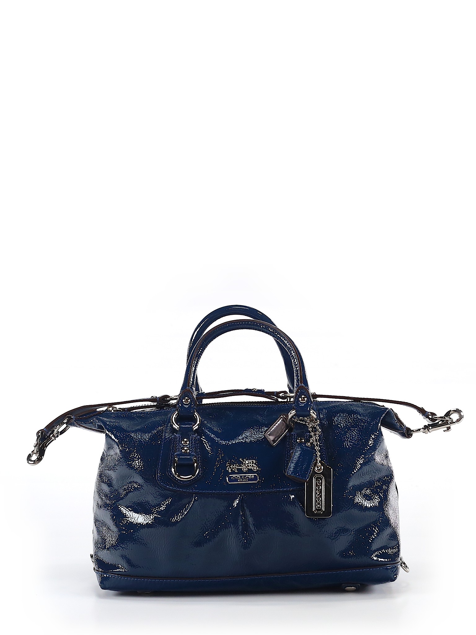 Coach Solid Navy Blue Satchel One Size - 76% off | thredUP