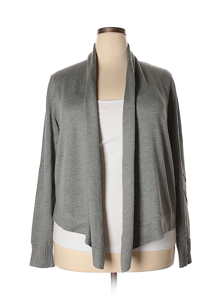 Remade Gray Gray Open Front Cardigan Size XL - 82% off | thredUP