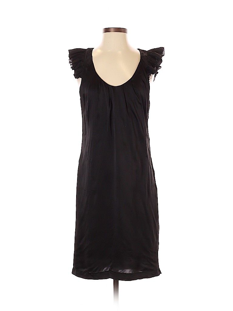 Clu 100 Silk Solid Black Casual Dress Size S 94 Off Thredup