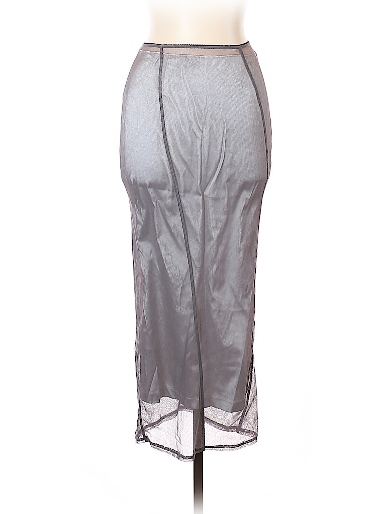 Dandg Dolce And Gabbana Solid Gray Casual Skirt Size 46 It 90 Off