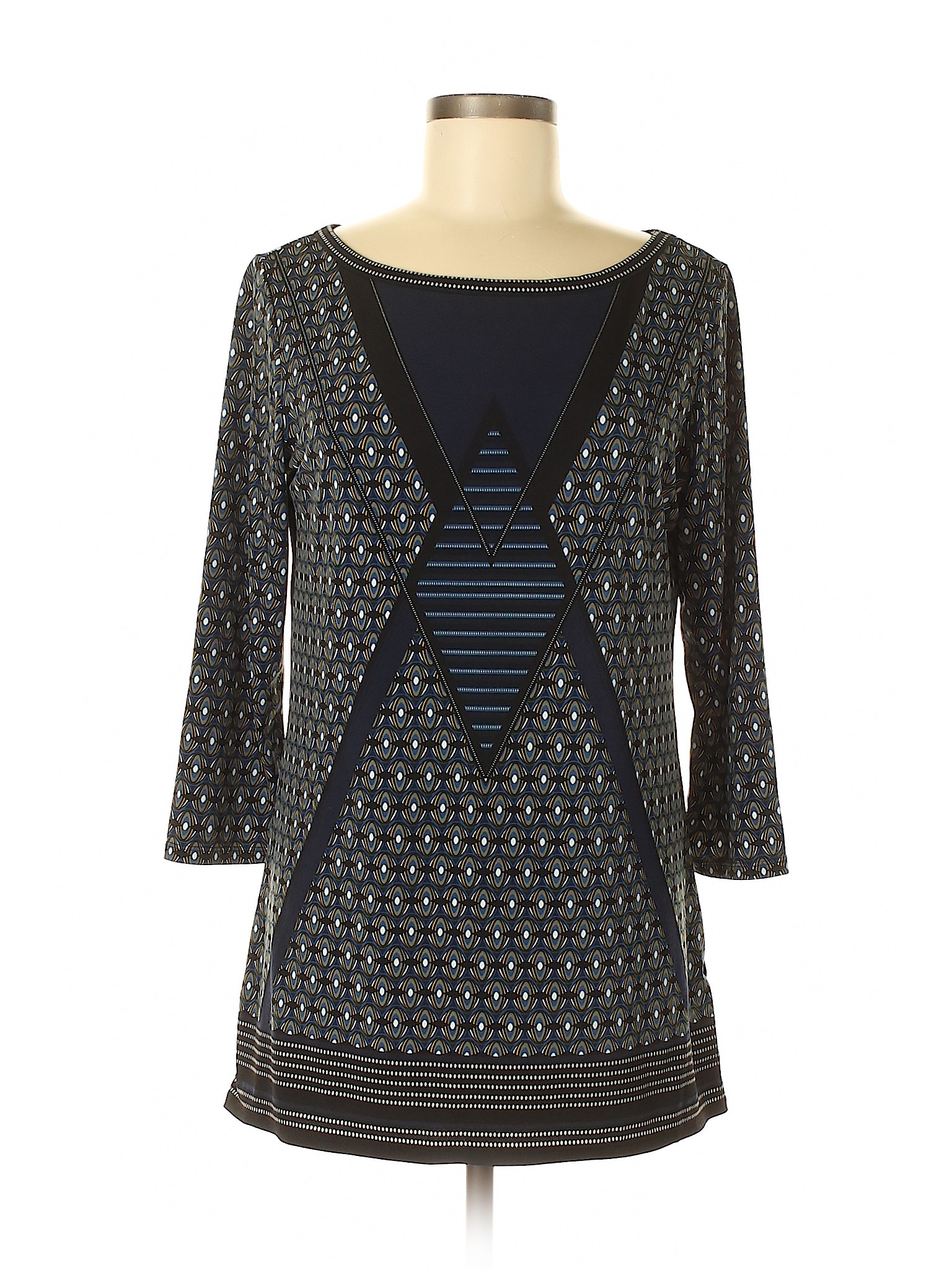 Max Studio Blue 3/4 Sleeve Top Size M - 76% off | thredUP