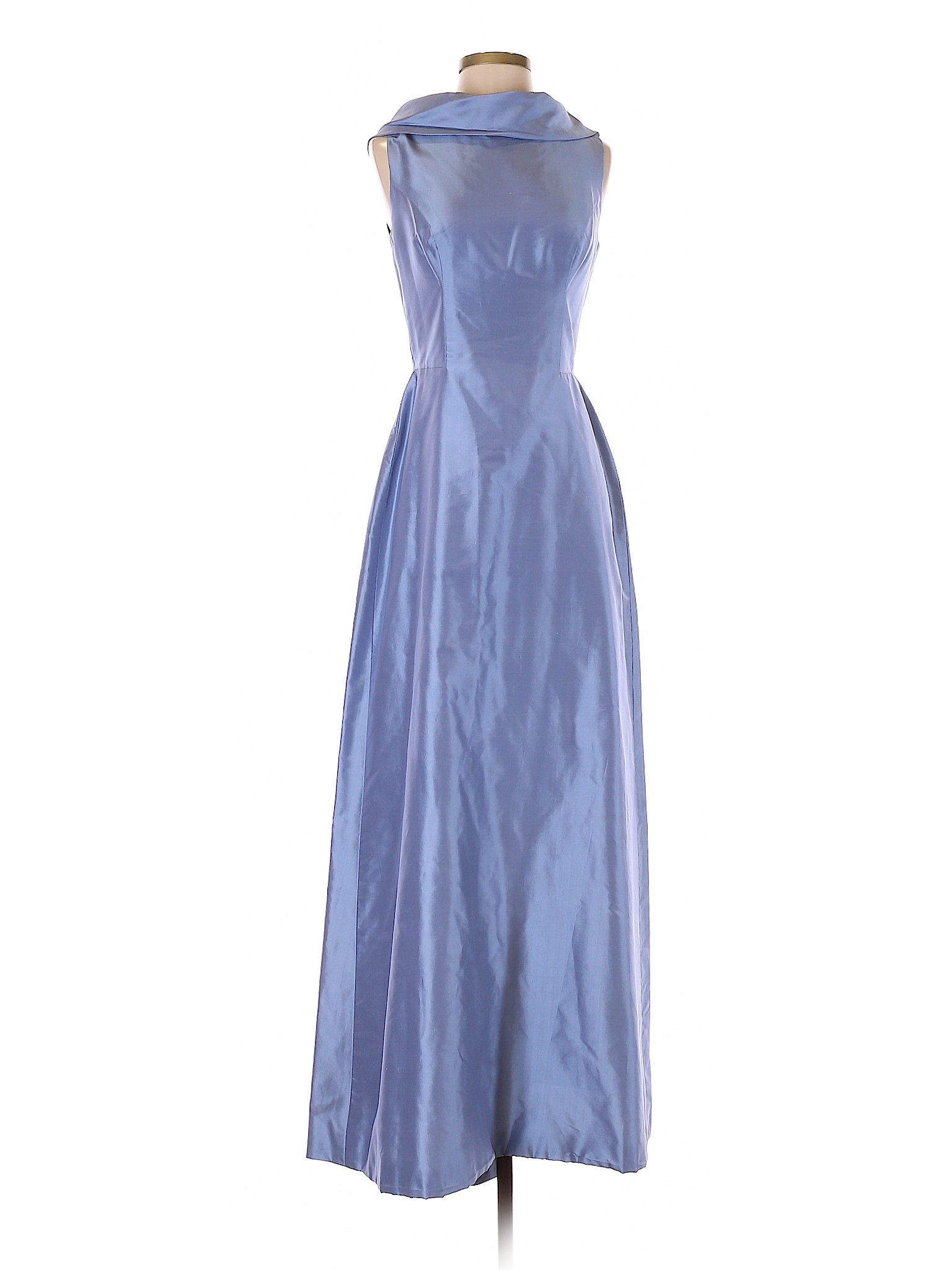 Catherine Regehr 100 Silk Solid Light Blue Cocktail Dress Size S 77