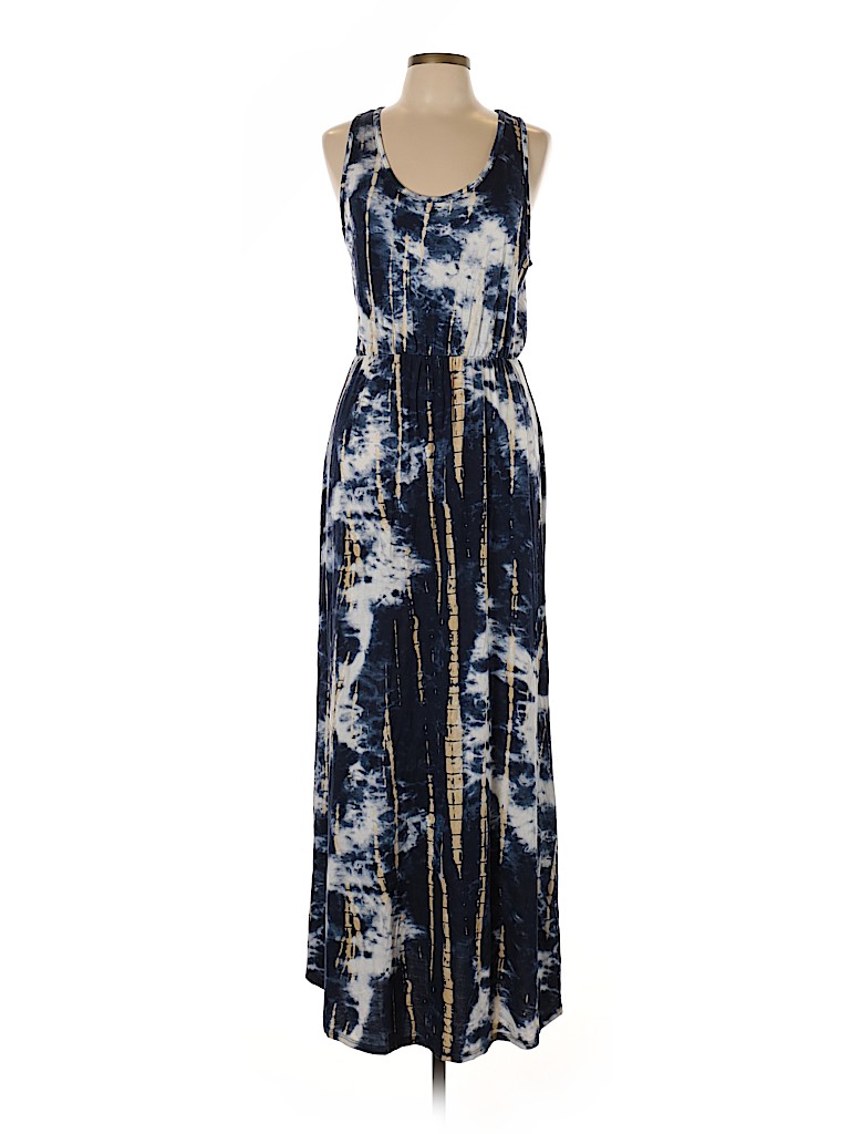 SJS Tie-dye Blue Casual Dress Size L - 81% off | thredUP