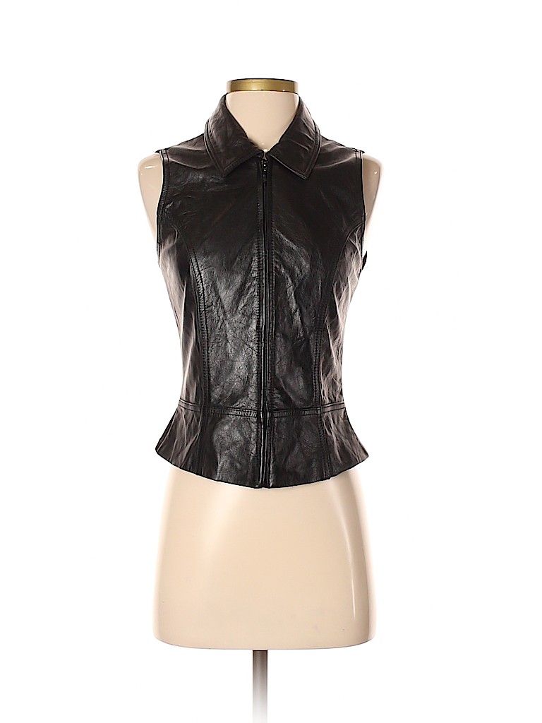 Wilsons Leather Maxima 100% Leather Solid Black Vest Size S - 48% off ...