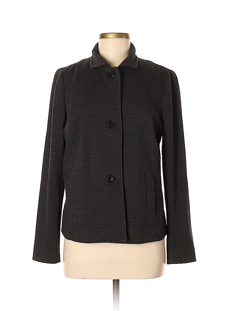 Talbots Solid Gray Blazer Size M - 37% off | thredUP