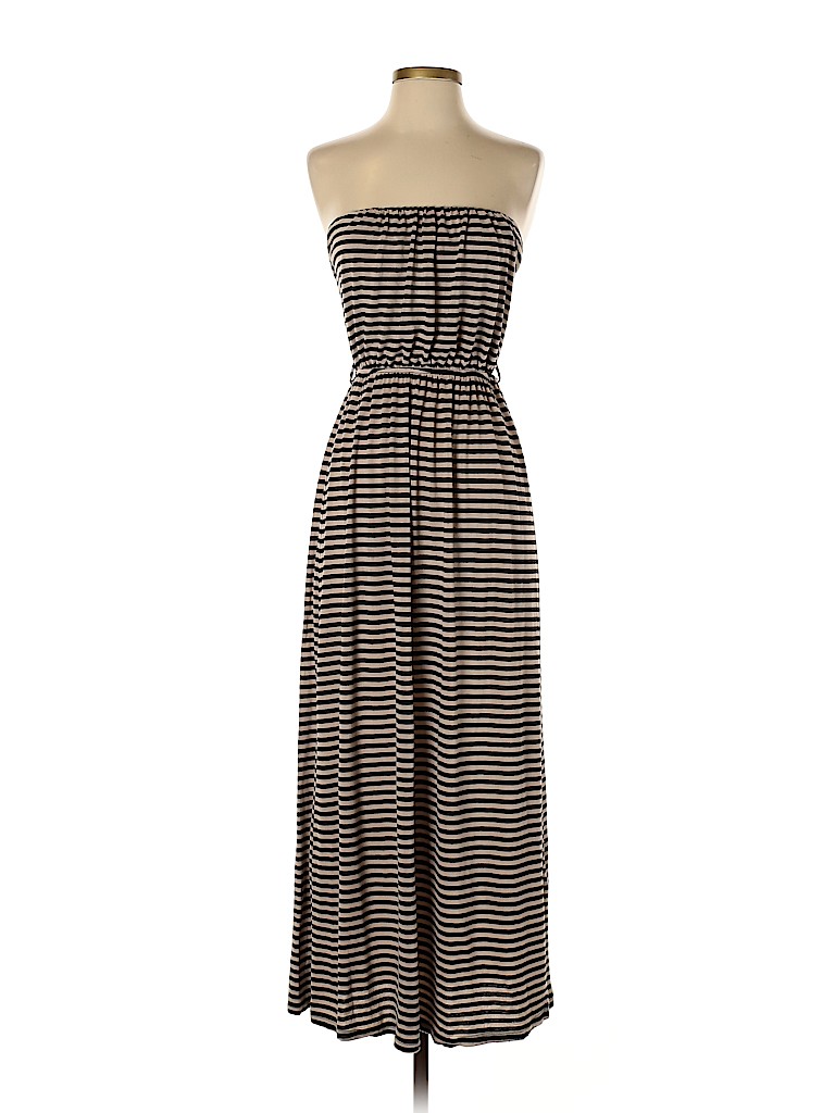 Papaya Stripes Black Casual Dress Size S 66 Off Thredup