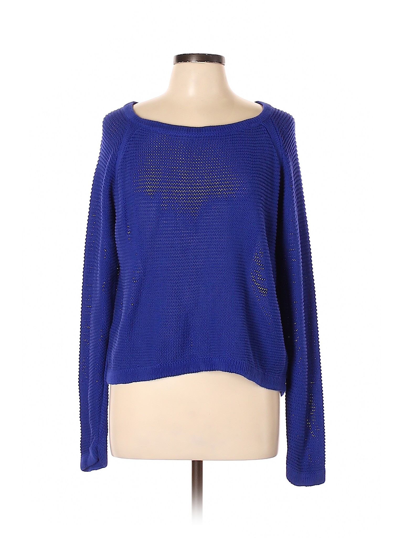 L-RL Lauren Active Ralph Lauren 100% Cotton Metallic Blue Pullover Sweater Size XL - 74% off ...