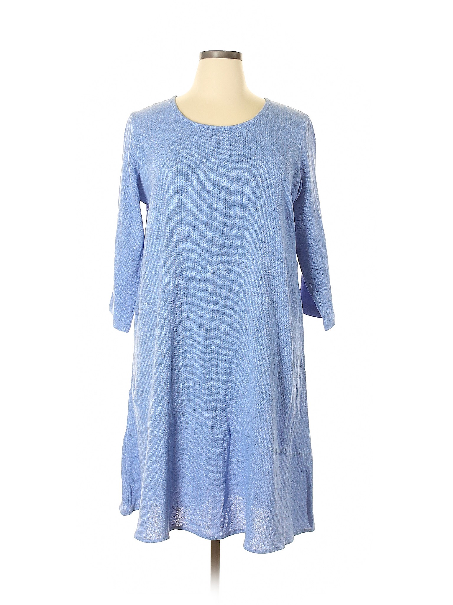 Toofan Solid Blue Casual Dress Size XL - 50% off | thredUP