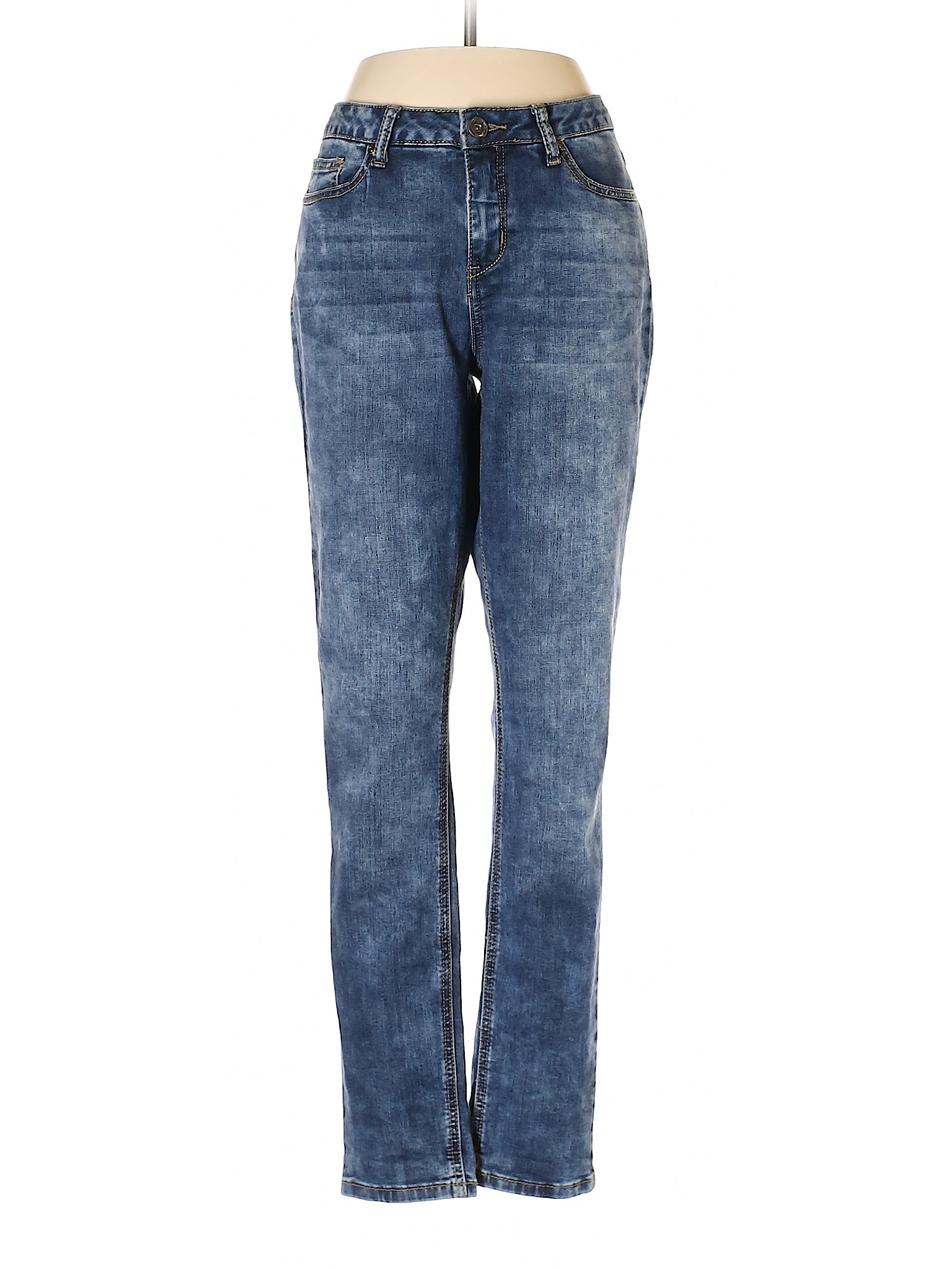 Ruff Hewn Solid Blue Jeans Size 10 - 72% off | thredUP