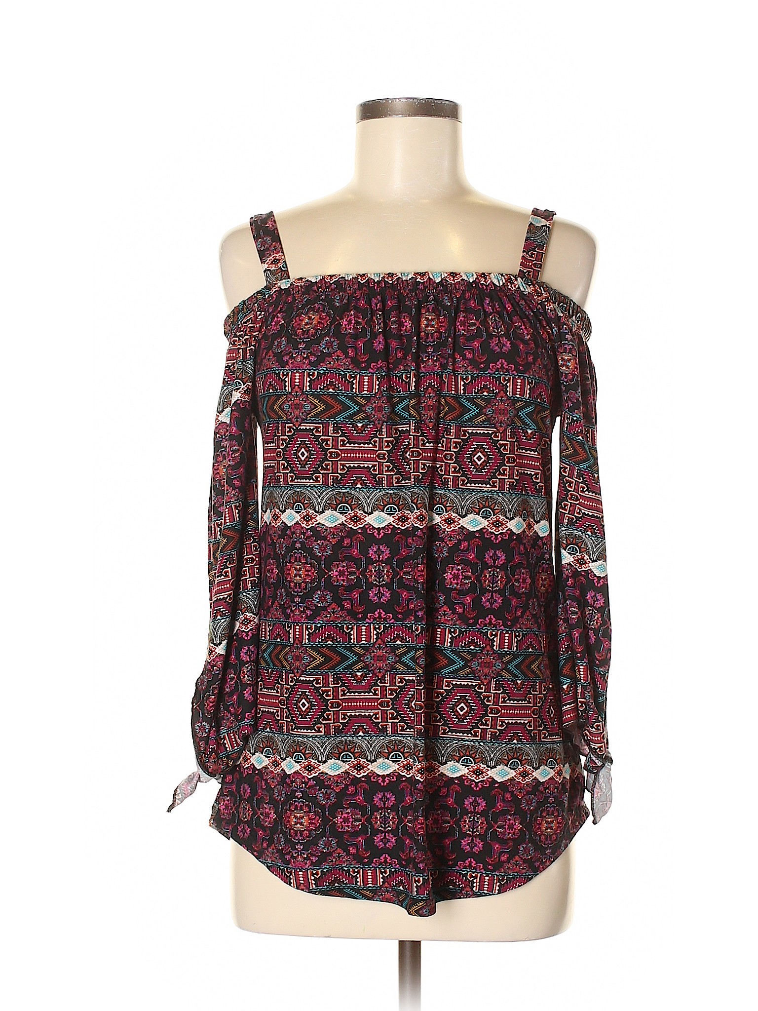 Bobbie Brooks Black 3 4 Sleeve Top Size S 41 Off Thredup