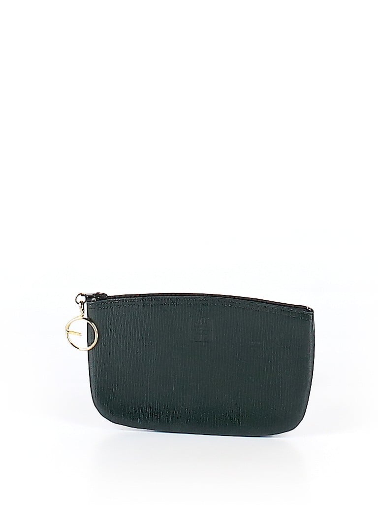 Givenchy 100% Leather Solid Green Leather Coin Purse One Size - 83% off ...
