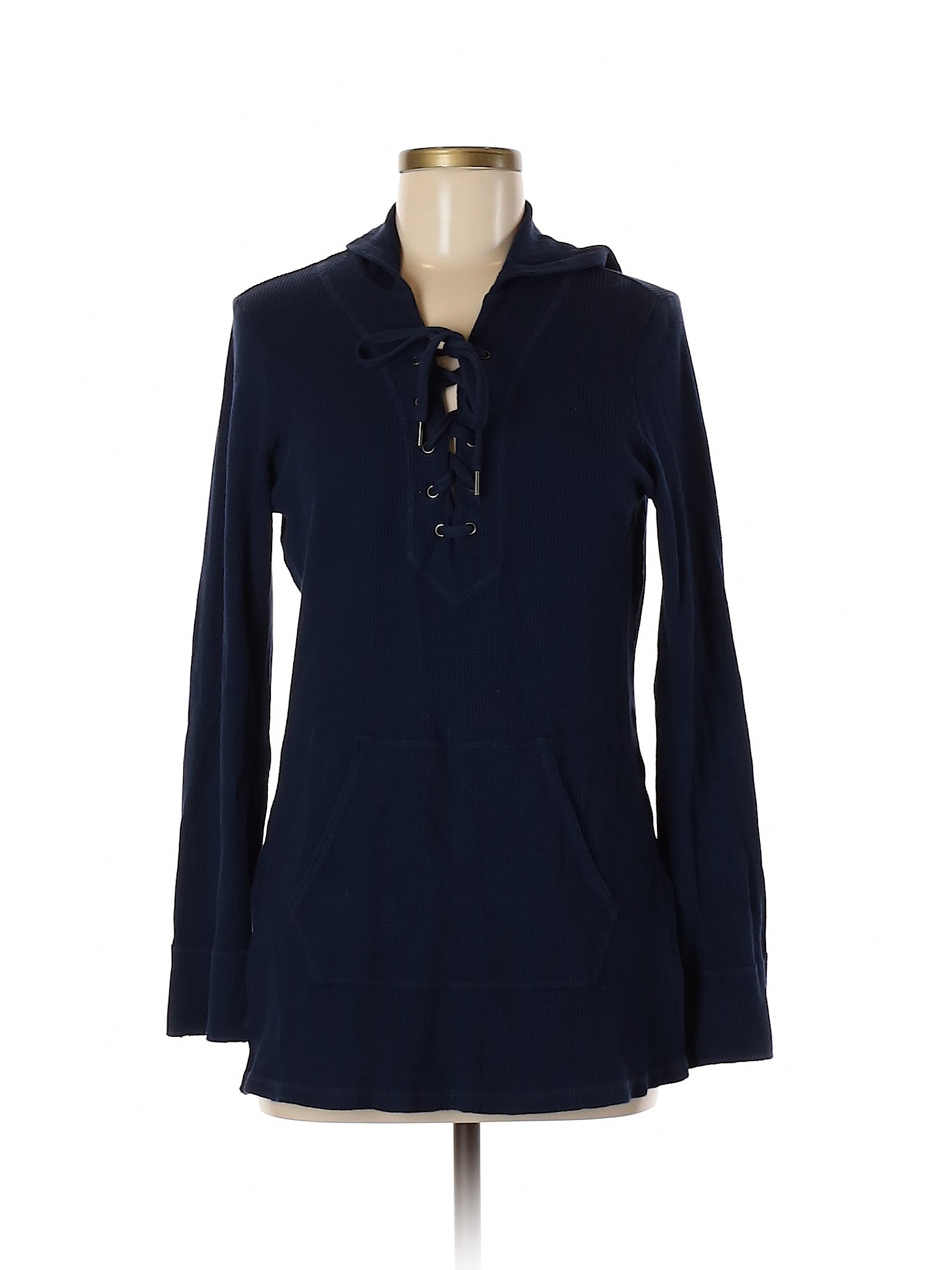 Splendid Solid Black Pullover Hoodie Size M 80 Off Thredup