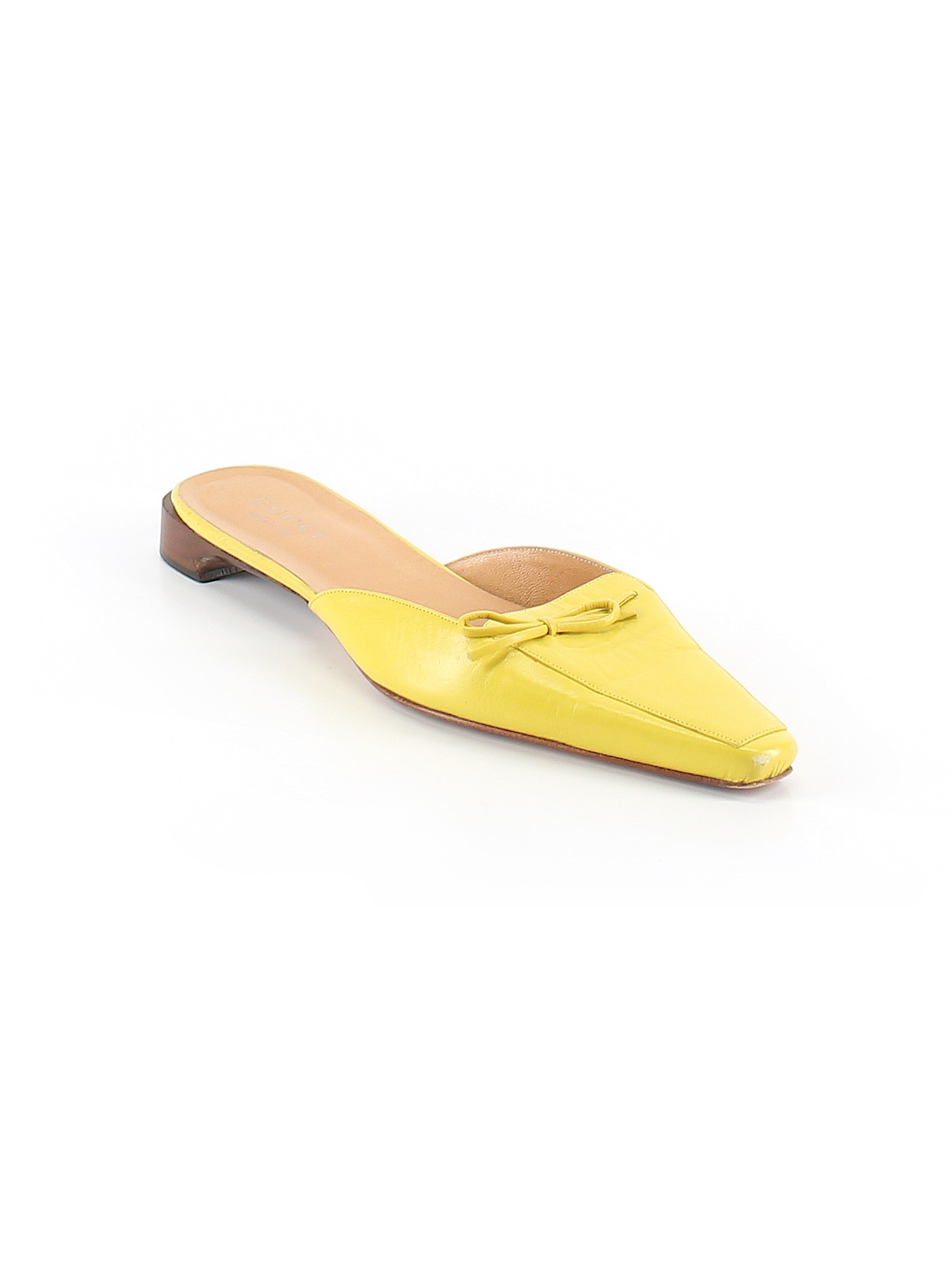 Gucci Solid Green Yellow Mule/Clog Size 10 - 81% off | thredUP