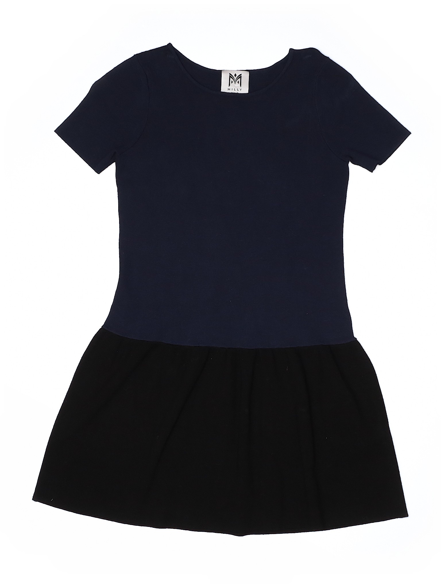 Milly Minis Solid Blue Dress Size 12 75 Off Thredup