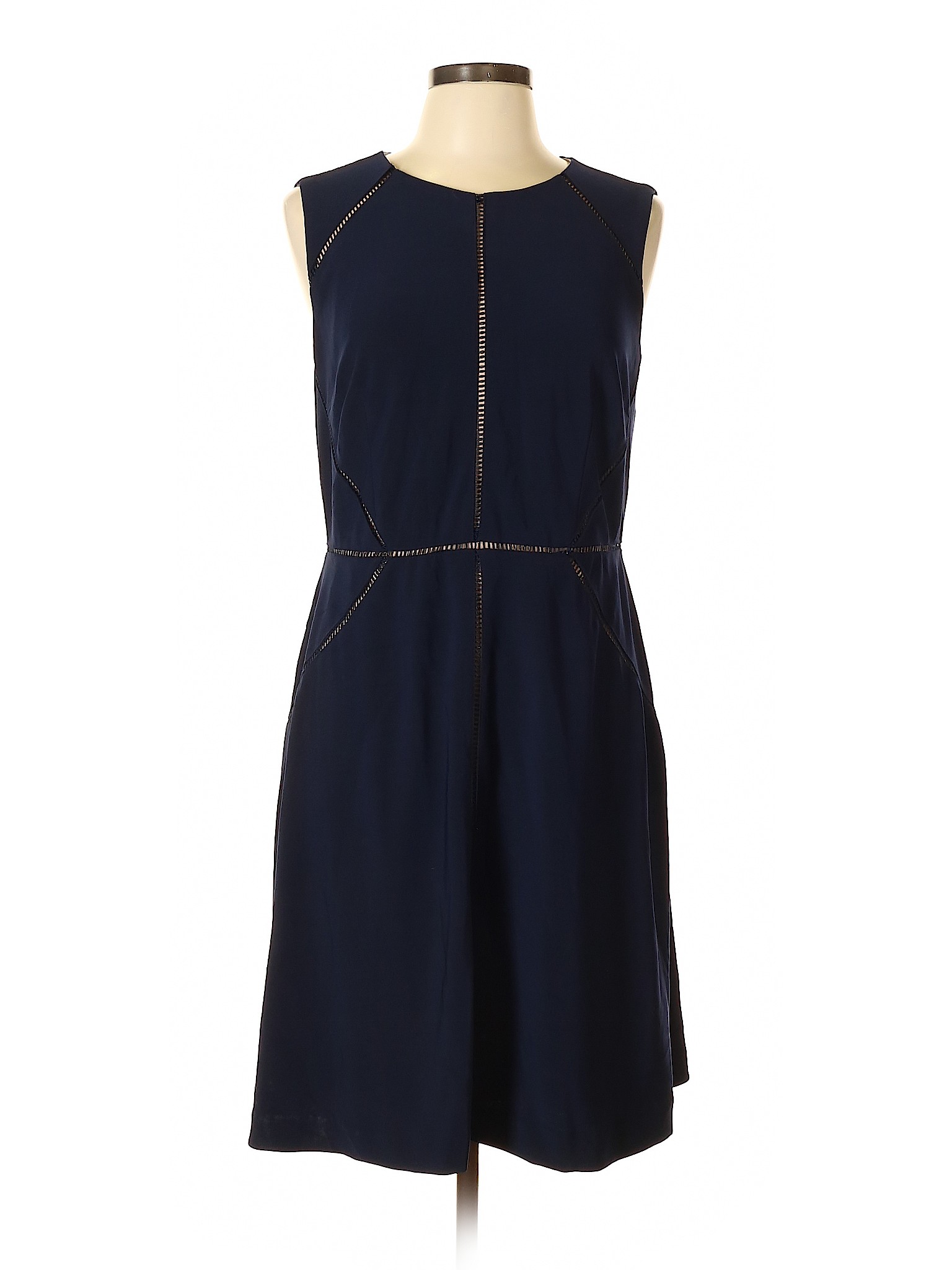 Alex Marie Solid Blue Casual Dress Size 12 76 Off Thredup