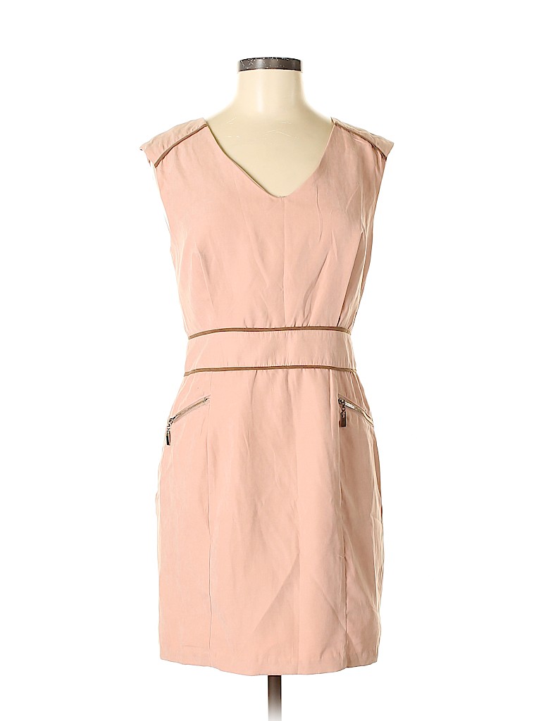 Lovposh 100 Polyester Solid Pink Casual Dress Size M 81 Off Thredup