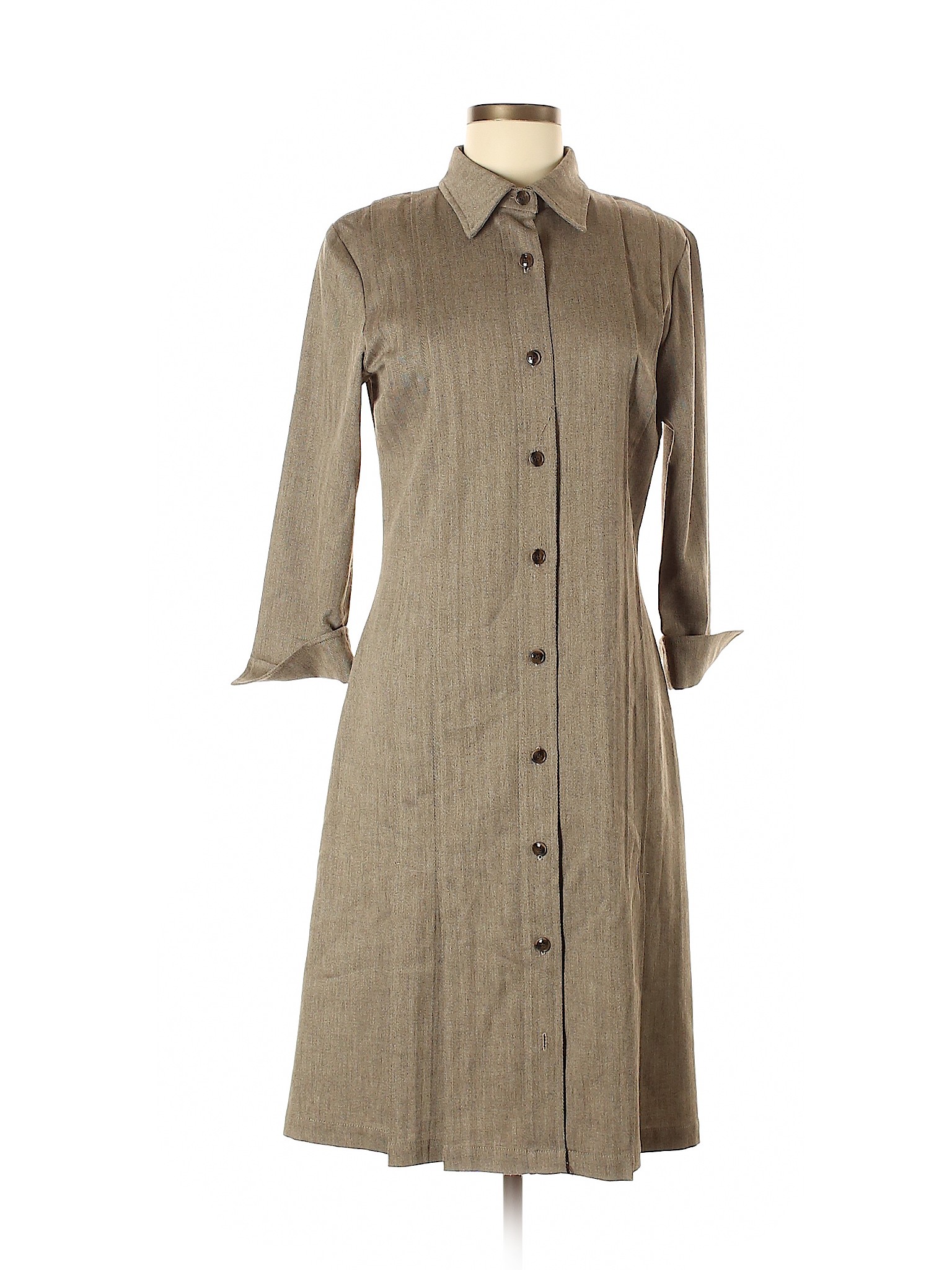 Barrie Pace Solid Tan Casual Dress Size 6 - 94% off | thredUP