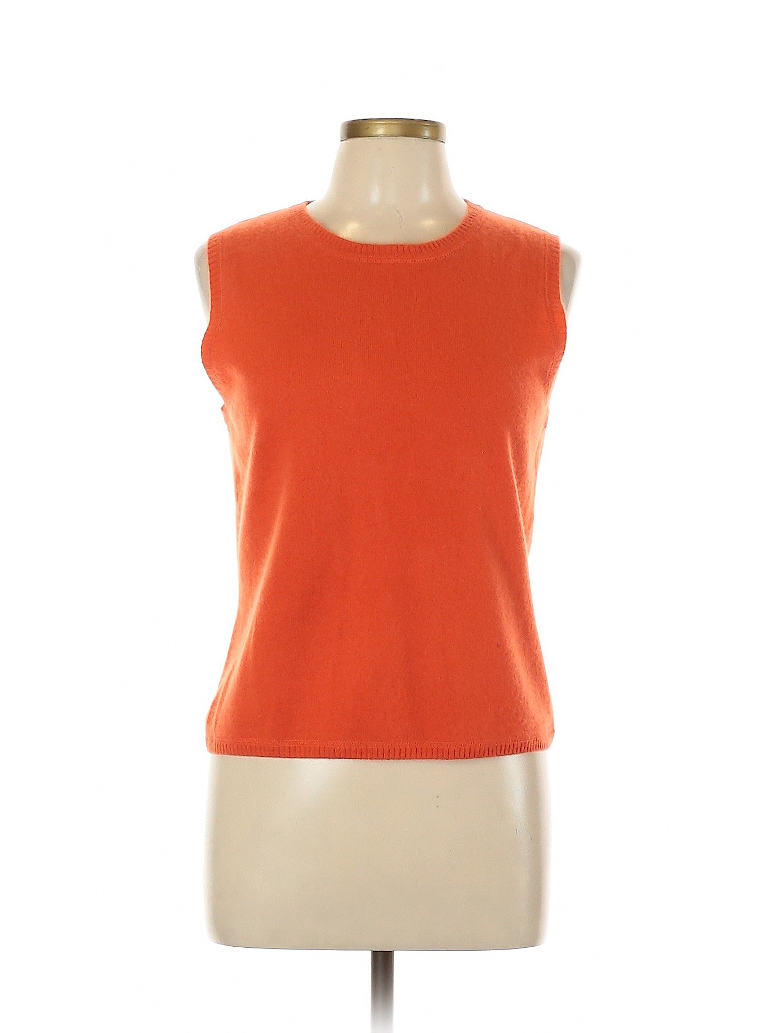 Grayson & Dunn 100% Cashmere Solid Orange Cashmere Pullover Sweater ...