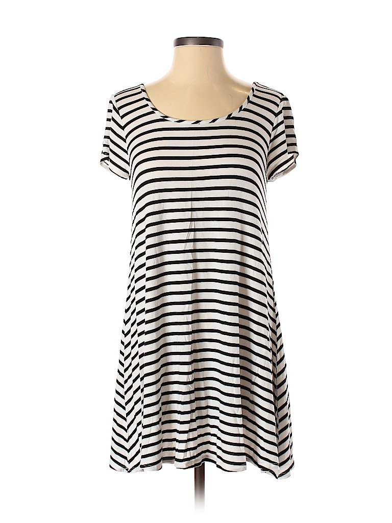Socialite Stripes Color Block White Casual Dress Size S - 78% off | thredUP