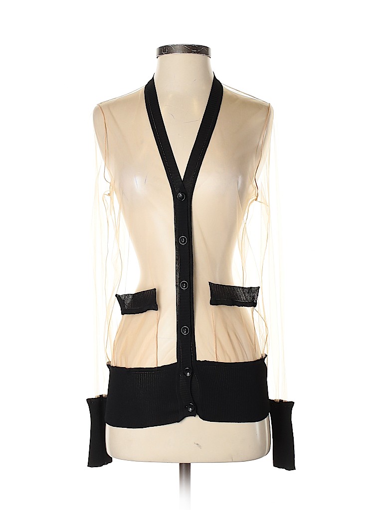 La Perla Solid Ivory Tan Cardigan Size 42 (IT) - 88% off | thredUP