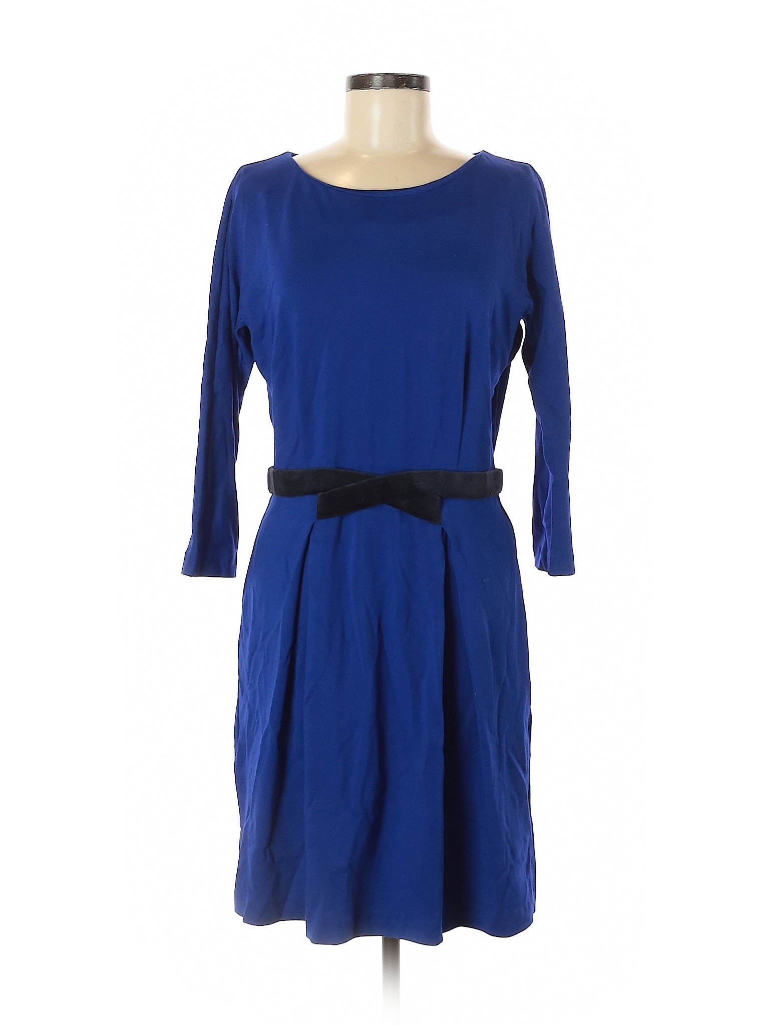 Girls from Savoy Solid Color Block Blue Casual Dress Size M - 92% off ...