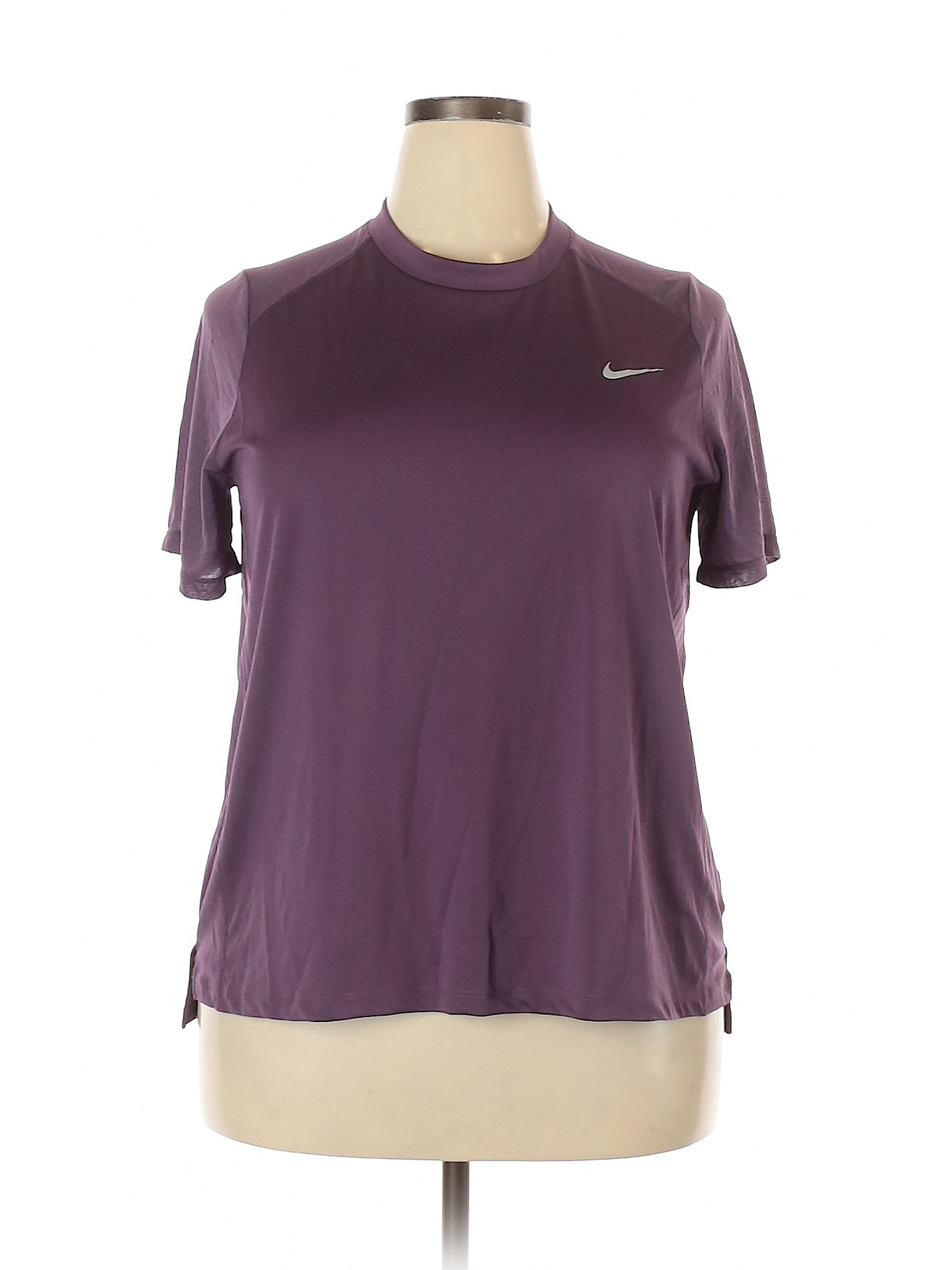 Nike 100% Polyester Purple Active T-Shirt Size 1X (Plus) - 72% off ...
