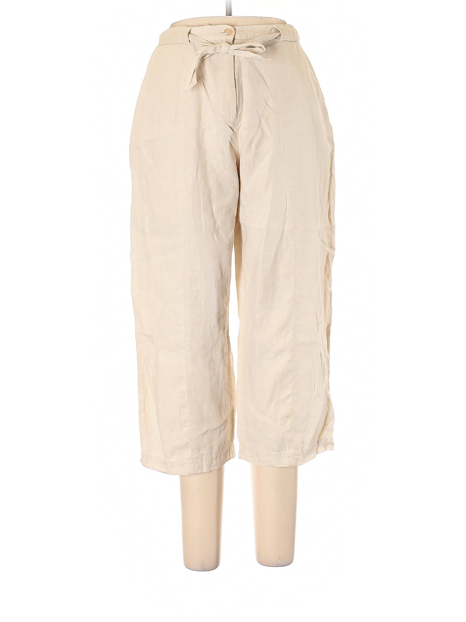 JM Collection 100% Linen Solid Ivory Linen Pants Size 10 - 78% off ...