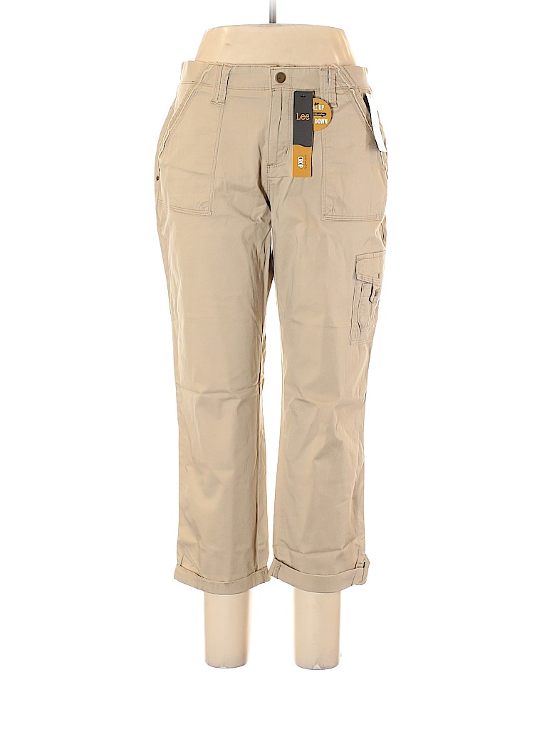 Lee Solid Tan Cargo Pants Size 12 - 61% off | thredUP