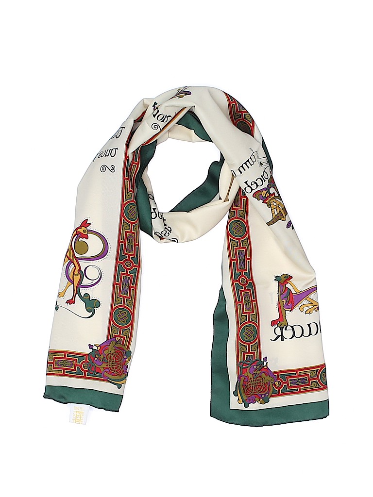 Assorted Brands 100% Polyester Print Green Scarf One Size - 58% off ...