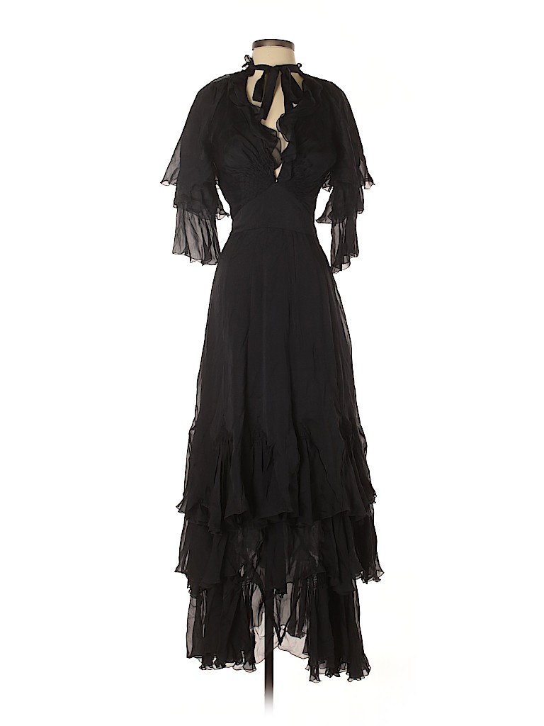 Gucci 100% Silk Solid Black Cocktail Dress Size 40 (IT) - 69% off | thredUP