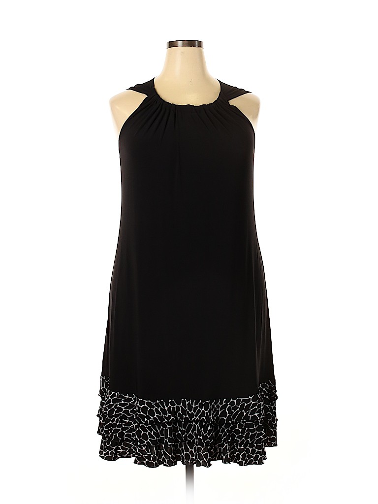MSK Solid Black Casual Dress Size 18 (Plus) - 68% off | thredUP