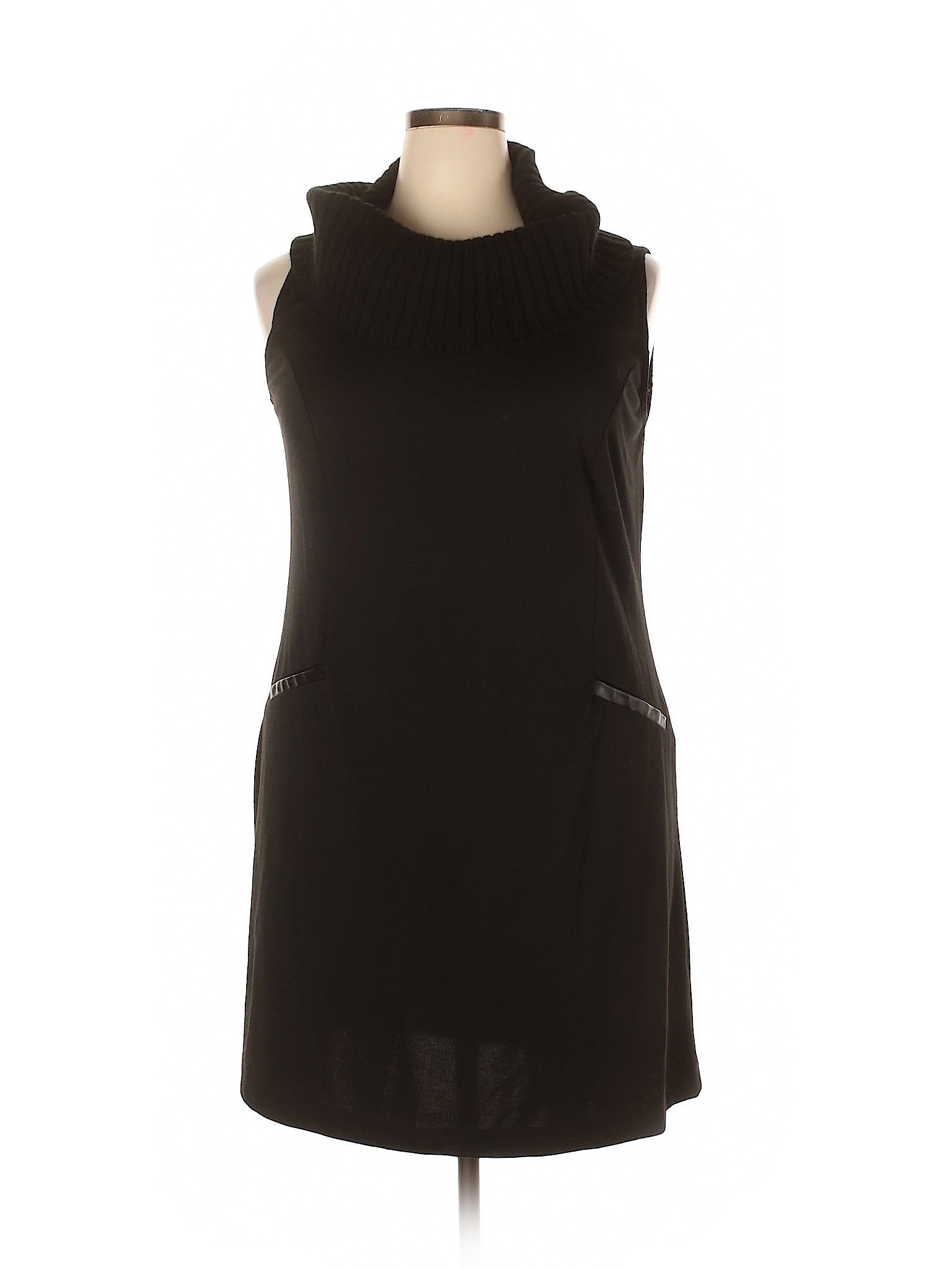 Dex Graphic Solid Black Casual Dress Size 1X (Plus) - 52% off | thredUP