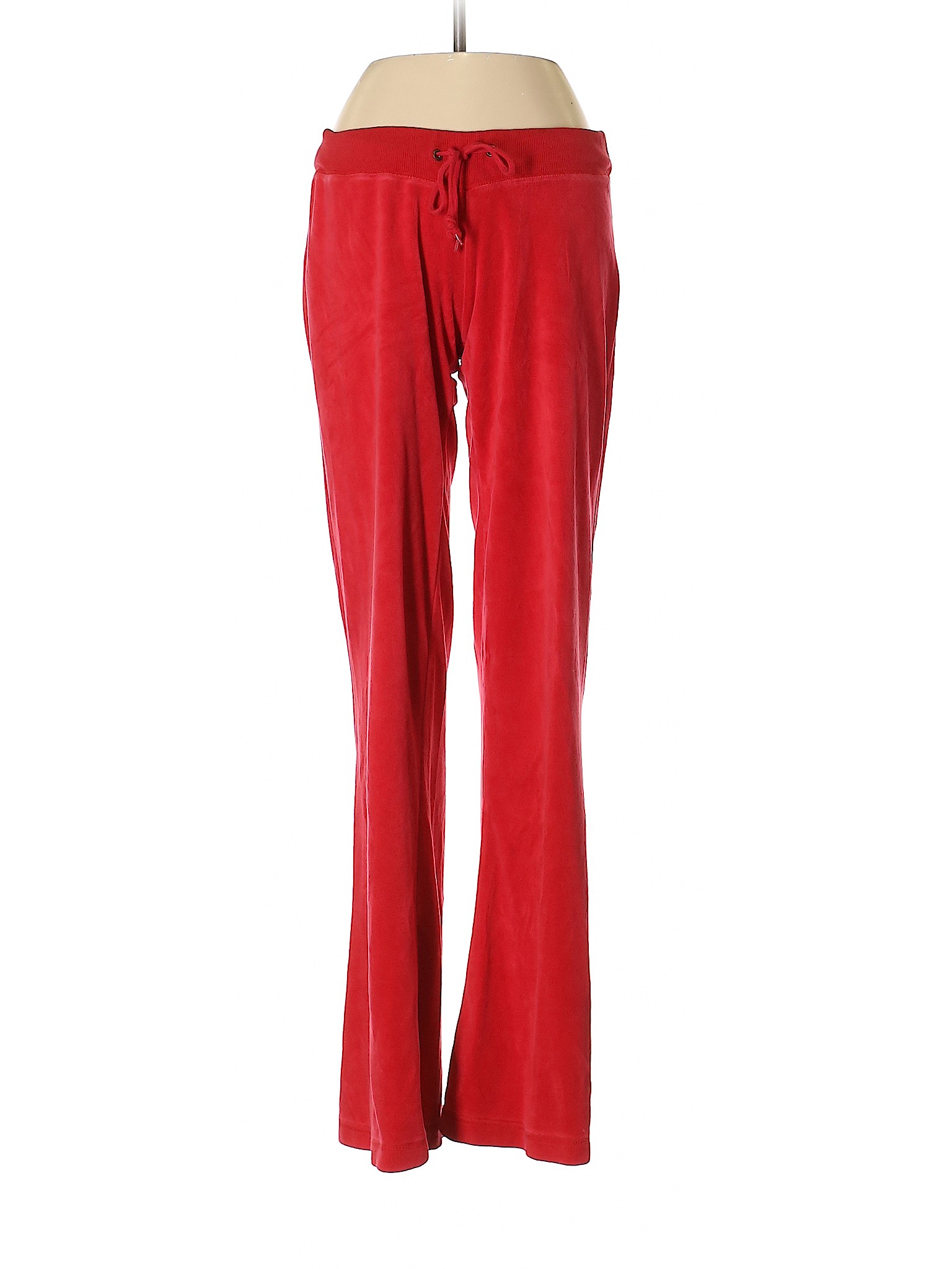 Apollo Solid Red Velour Pants Size S - 72% off | thredUP