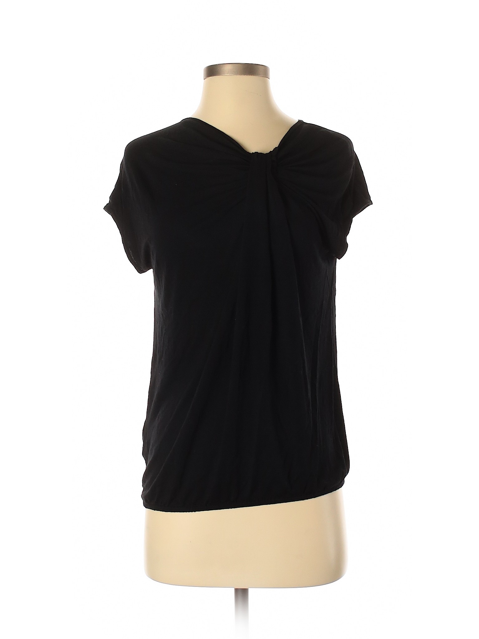 Max Studio Women Black Short Sleeve Top XS | eBay