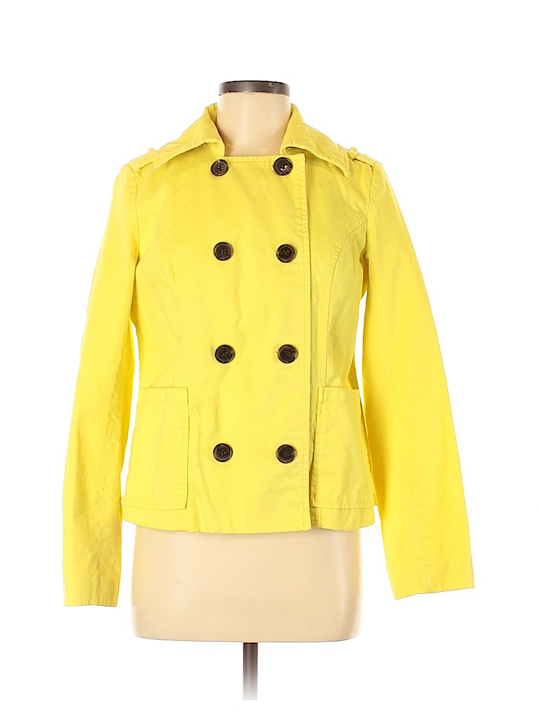 Old Navy 100% Cotton Solid Yellow Jacket Size M - 67% off | ThredUp