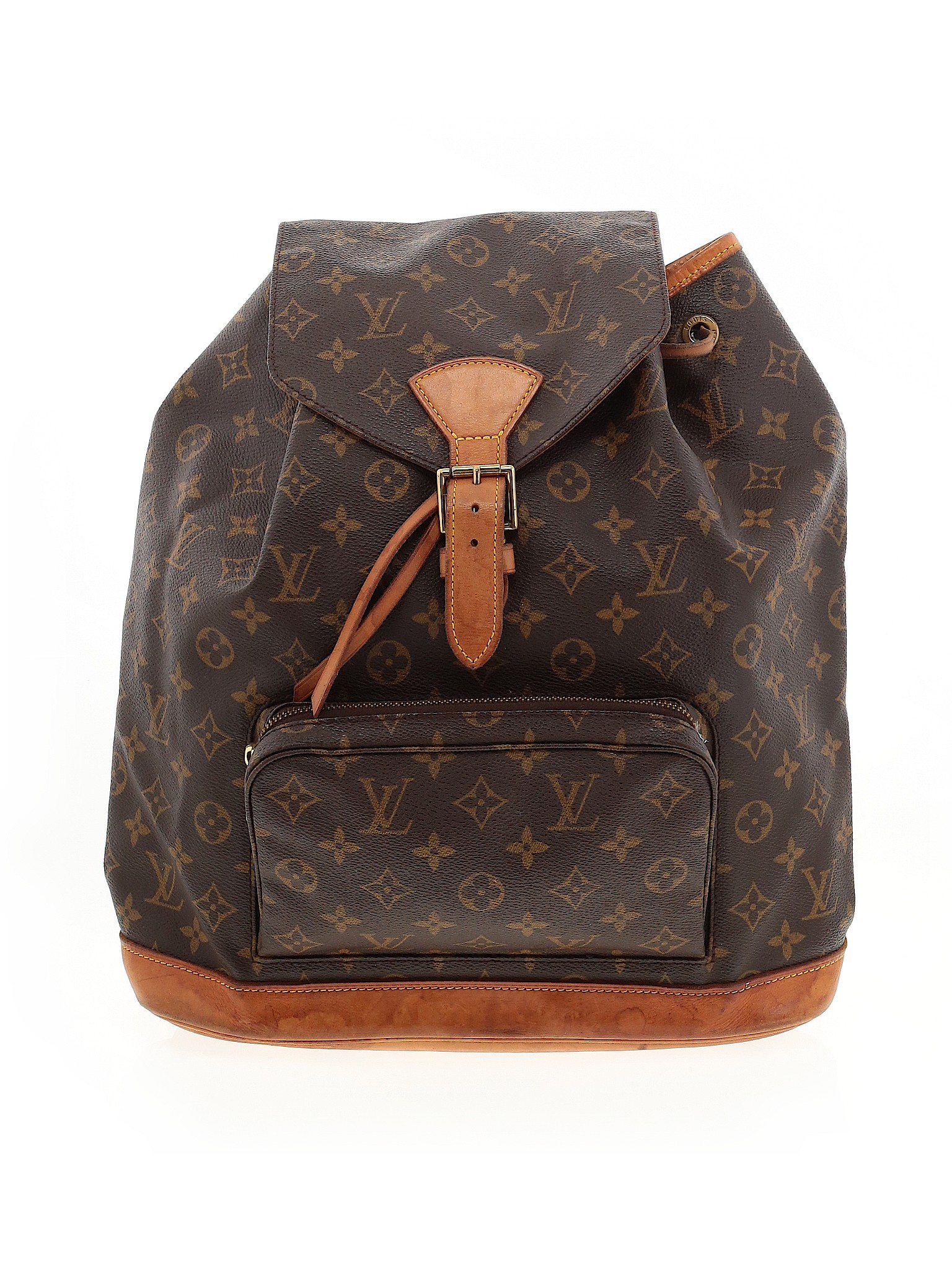 Louis Vuitton Floral Grey Brown Backpack One Size - 33% off | thredUP