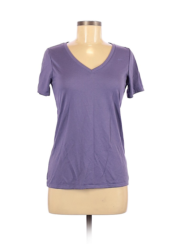 Nike Solid Purple Active T-Shirt Size M - 74% off | thredUP