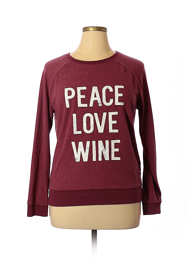 Grayson Threads Color Block Red Pink Sweatshirt Size XL - 66% off | thredUP