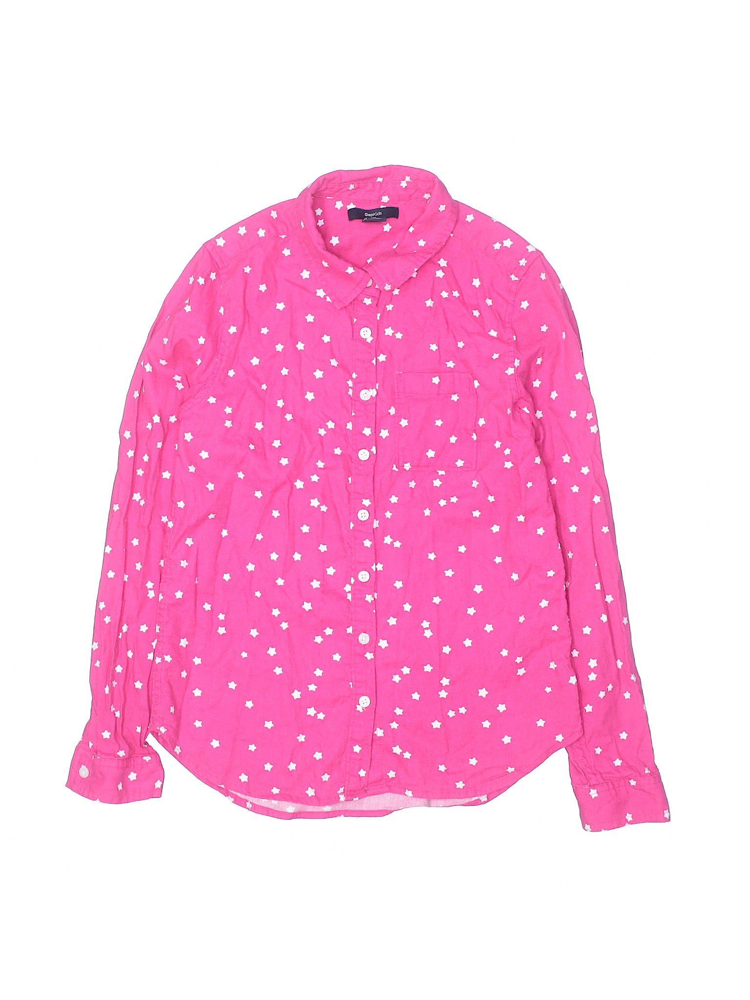 Gap Kids Girls Pink Long Sleeve Button-Down Shirt X-Large kids | eBay