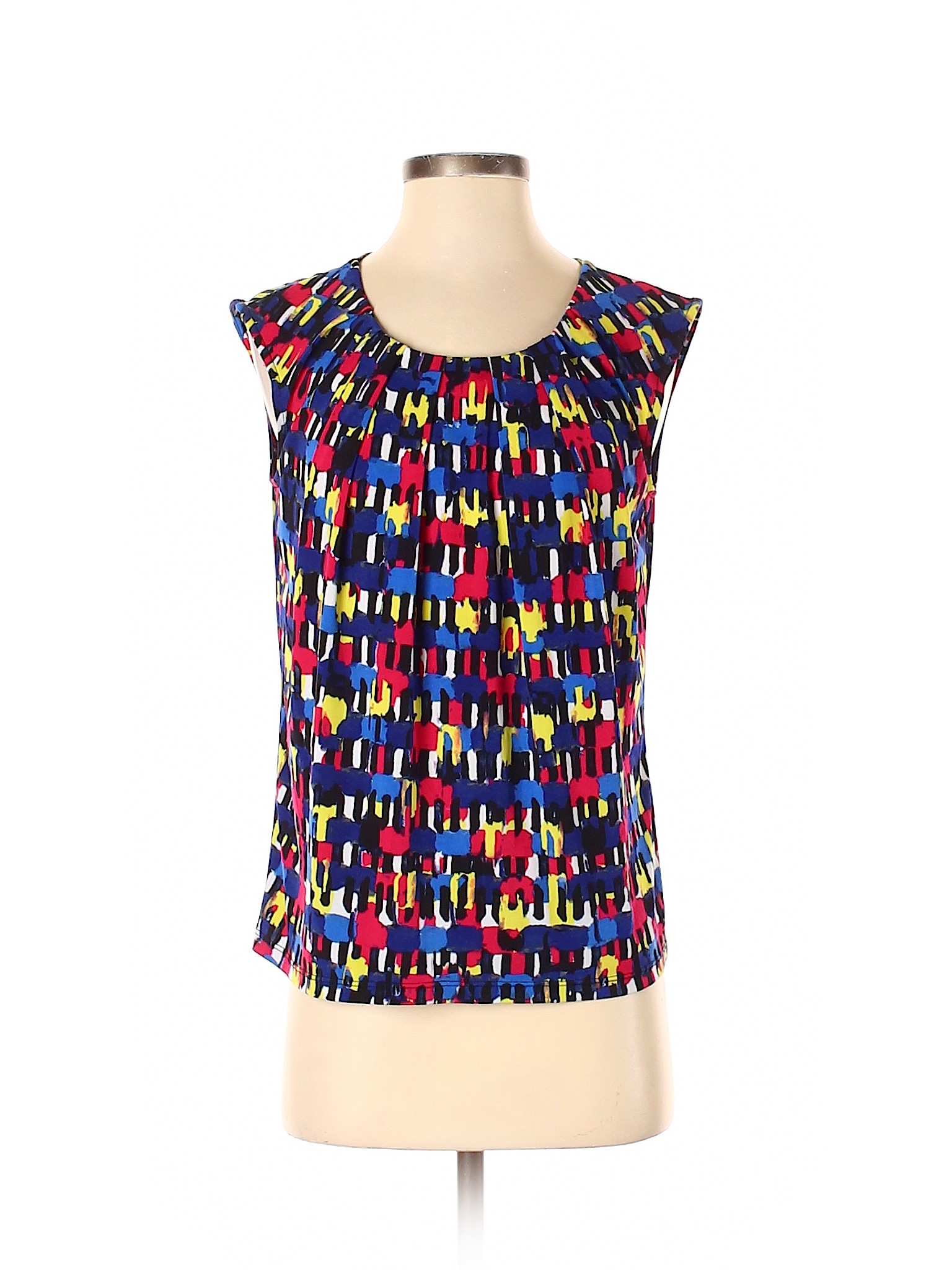 Kasper Blue Sleeveless Top Size S (Petite) - 77% off | thredUP