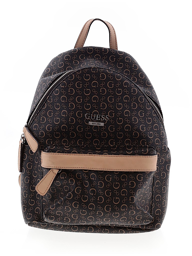 Guess Paisley Brown Black Backpack One Size - 65% off | thredUP