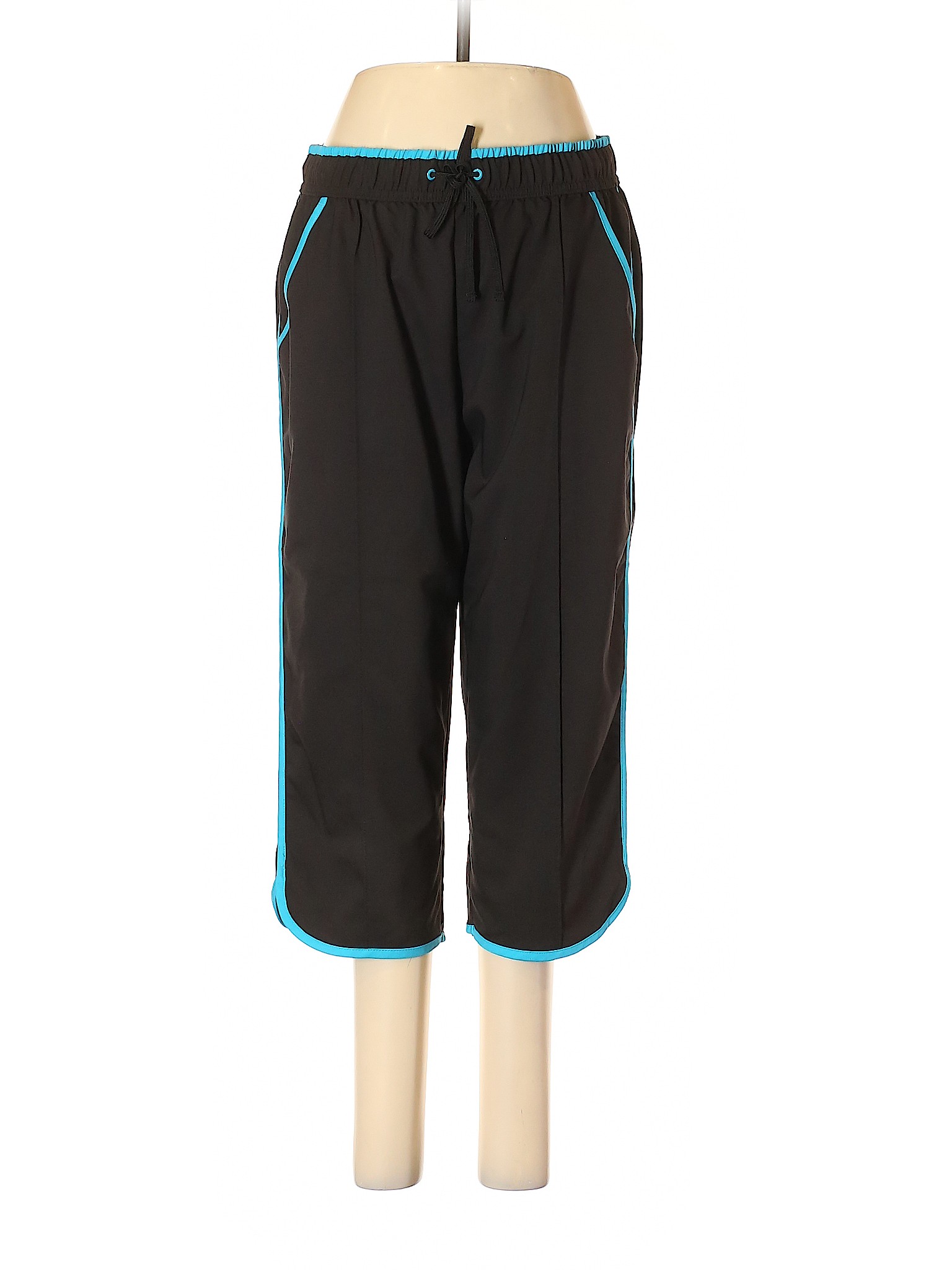 Made for Life 100% Polyester Solid Black Track Pants Size M - 55% off ...