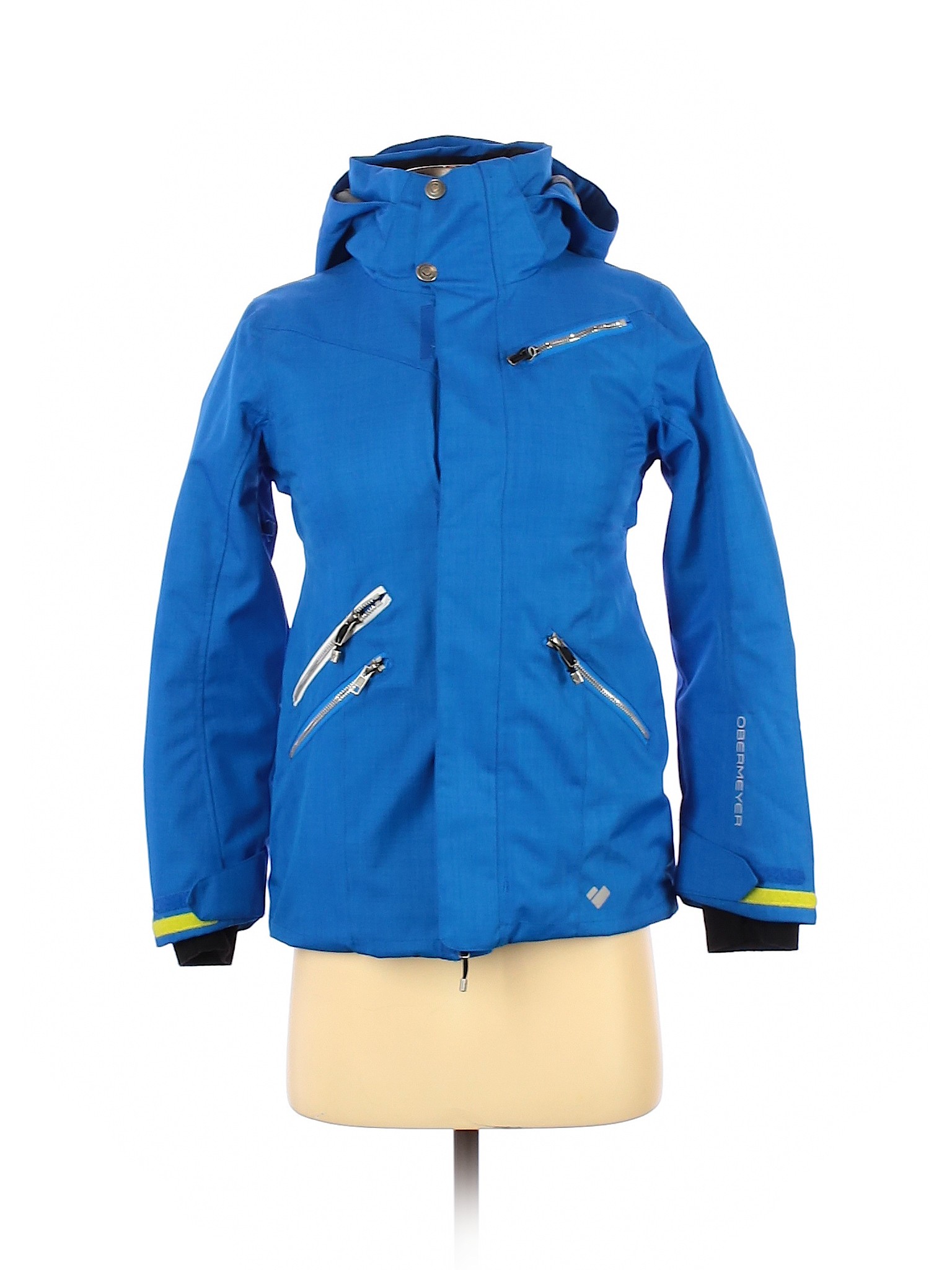 Obermeyer 100% Polyester Solid Blue Jacket Size S - 81% off | thredUP