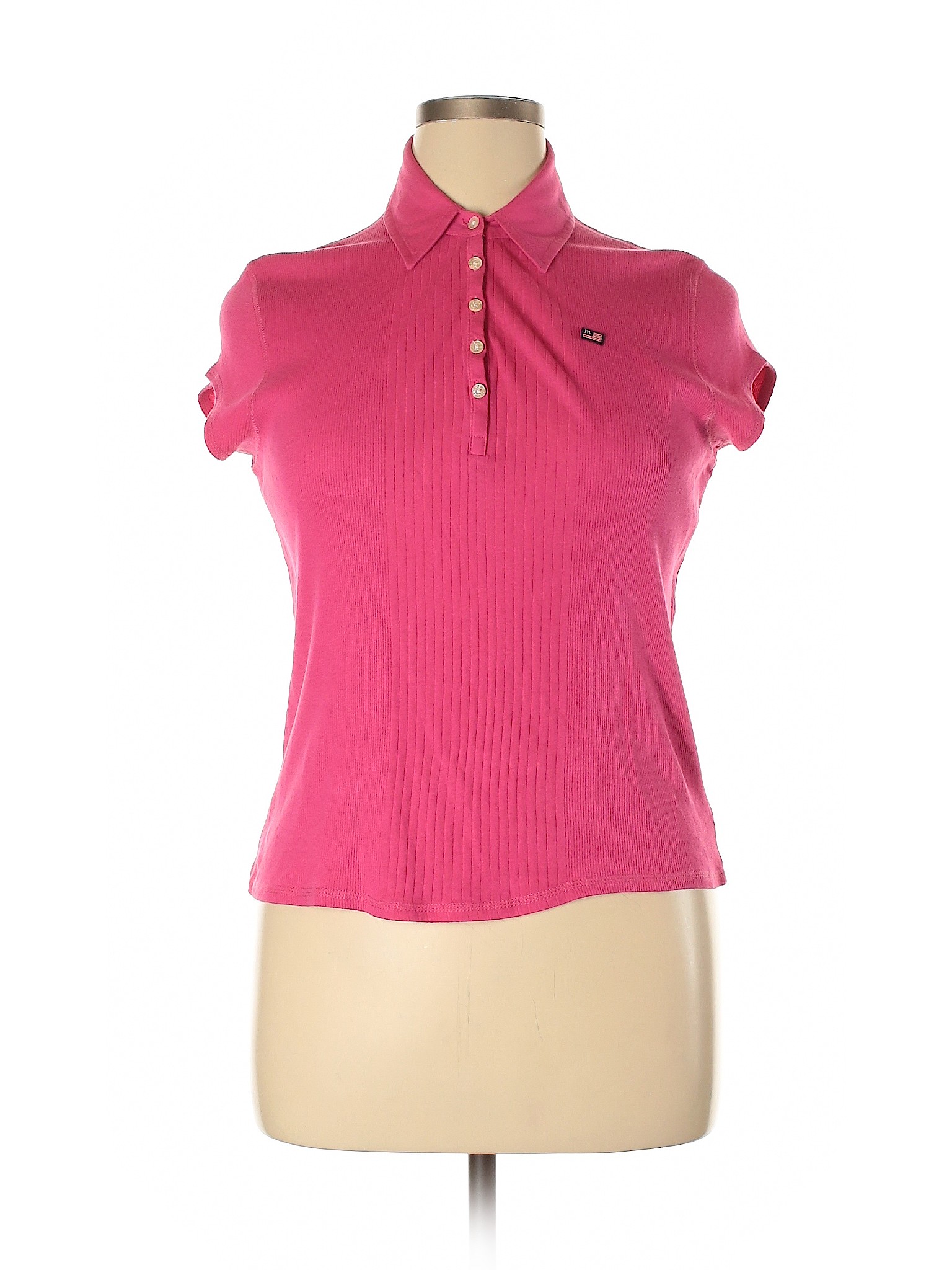 Polo Jeans Co By Ralph Lauren 100 Cotton Solid Pink Short Sleeve Polo