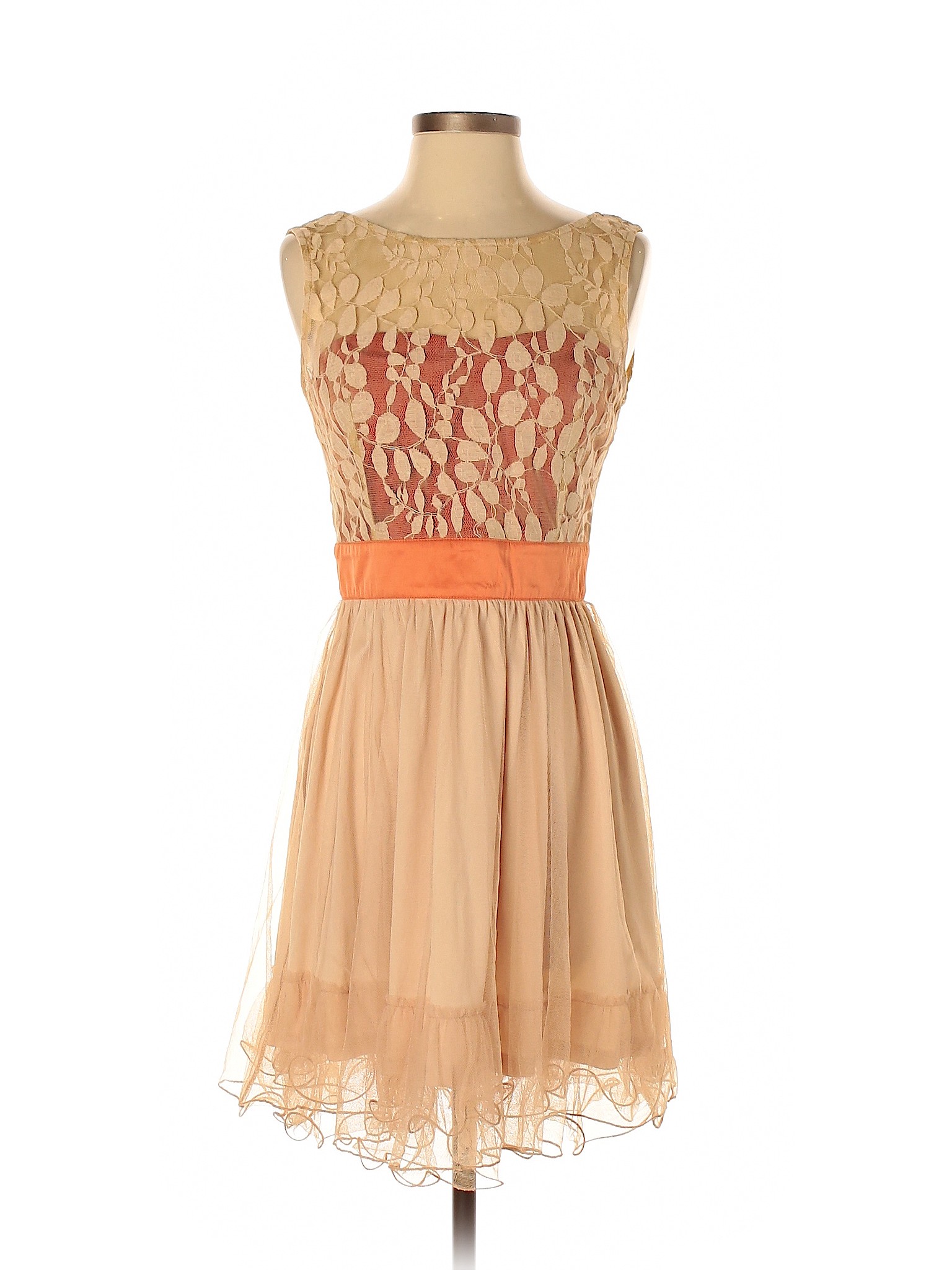 Ryu Solid Tan Cocktail Dress Size S - 90% off | thredUP