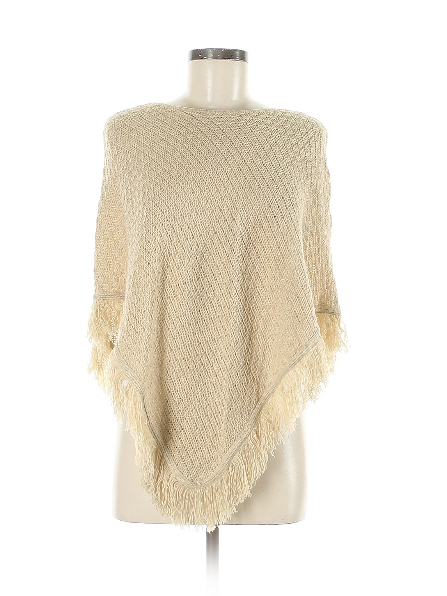A.L.C. 100% Acrylic Tan Poncho One Size - 75% off | ThredUp