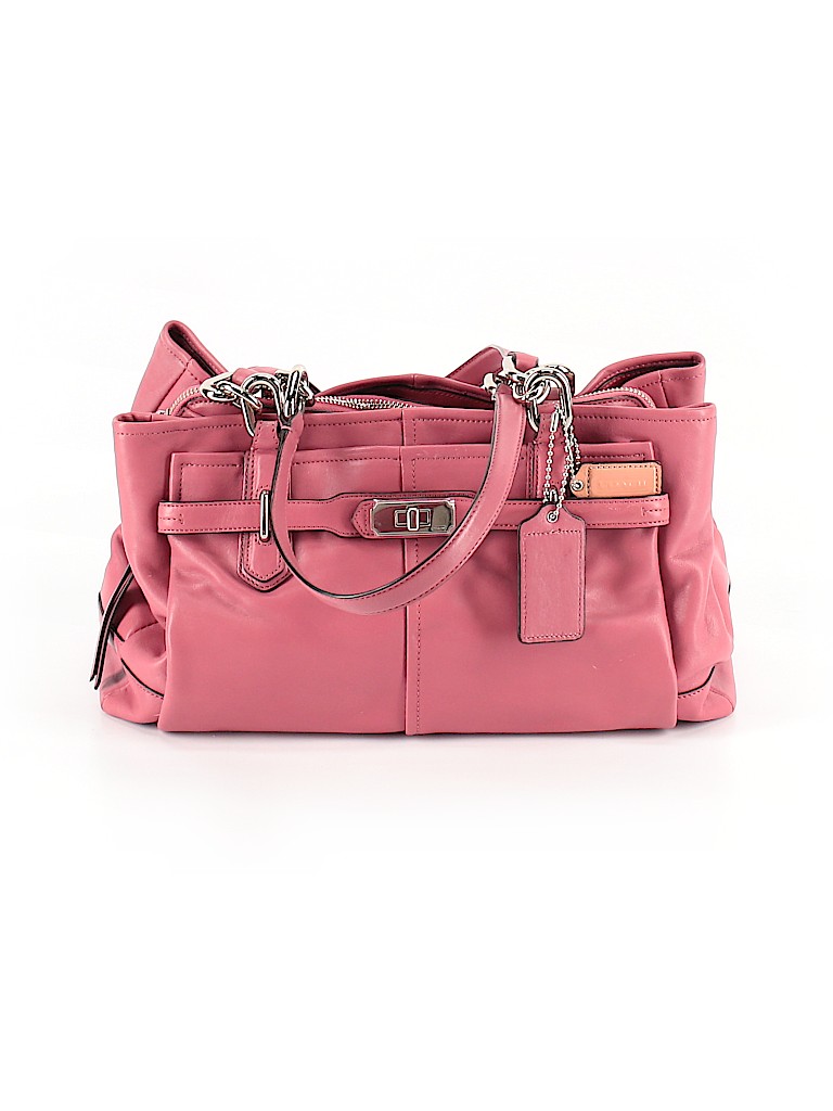 Coach Solid Pink Shoulder Bag One Size - 76% off | thredUP