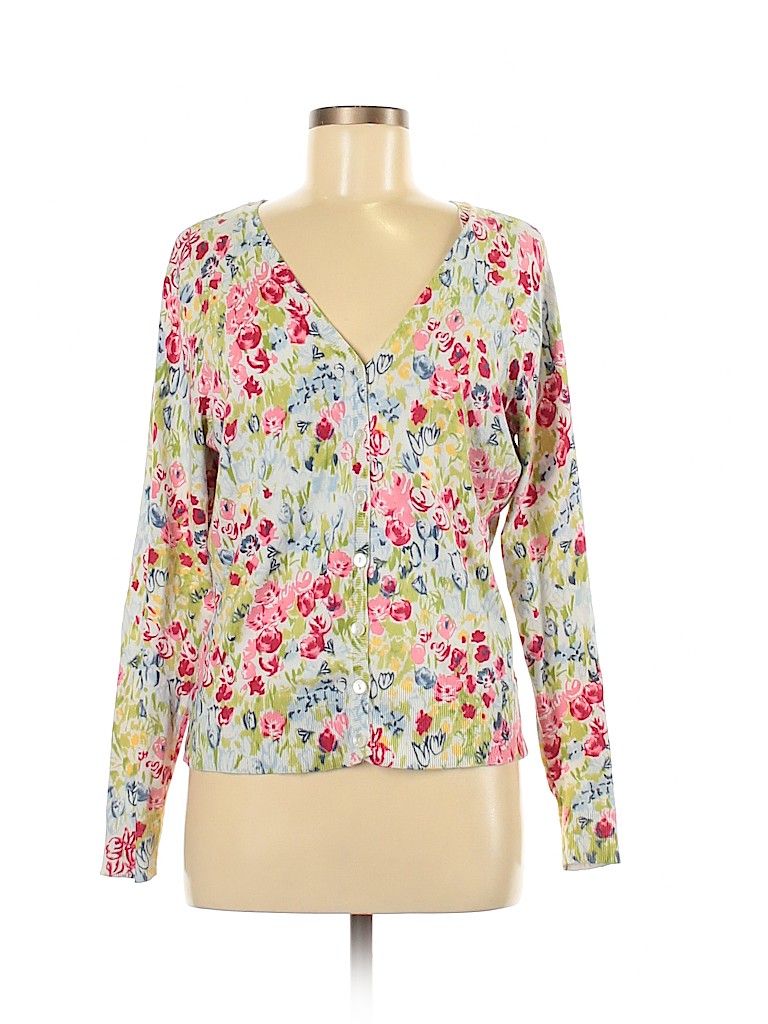 Talbots 100% Cotton Green Cardigan Size M - 82% off | ThredUp