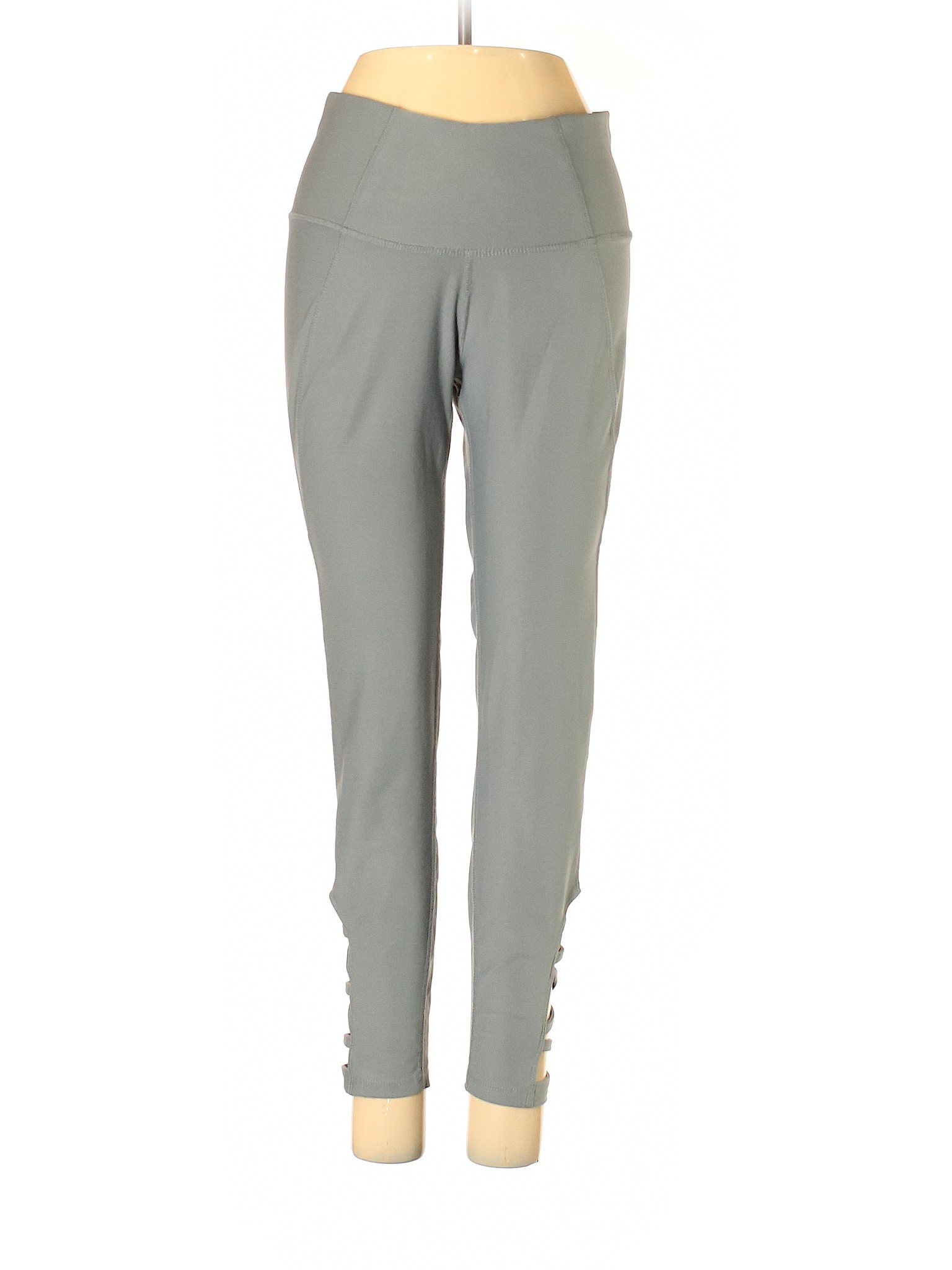 Apana Solid Gray Blue Active Pants Size S - 80% off | thredUP